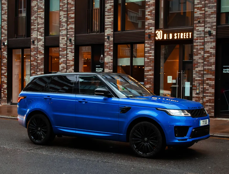 Range rover electric blue store